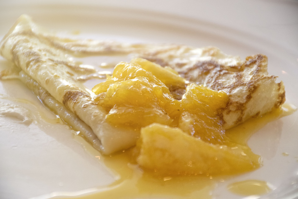 crepes with passion fruit glazed fruit – RealFoodRealIngredients.com